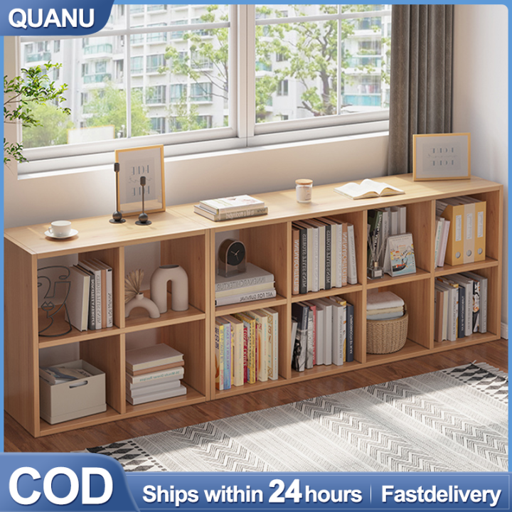 QUANU-8Grids Multipurpose BookShelf Rak Buku Kabinet Rak Buku 4 Tingkat ...