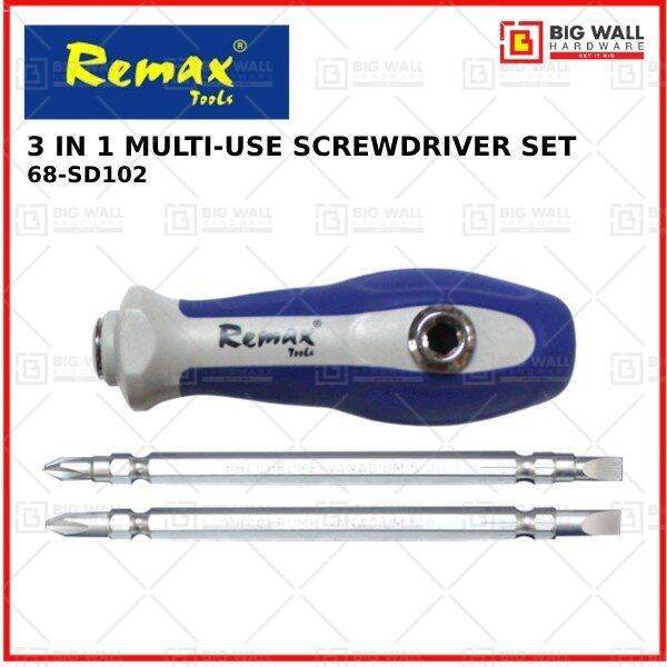 REMAX 3 IN 1 MULTI-USE SCREWDRIVER SET 68-SD102 Big Wall Hardware | Lazada