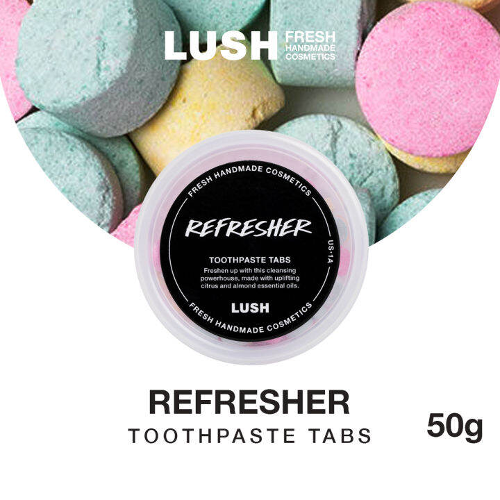 LUSH Refresher Toothpaste Tabs 50g (Stain Removal) (Whitening) | Lazada PH