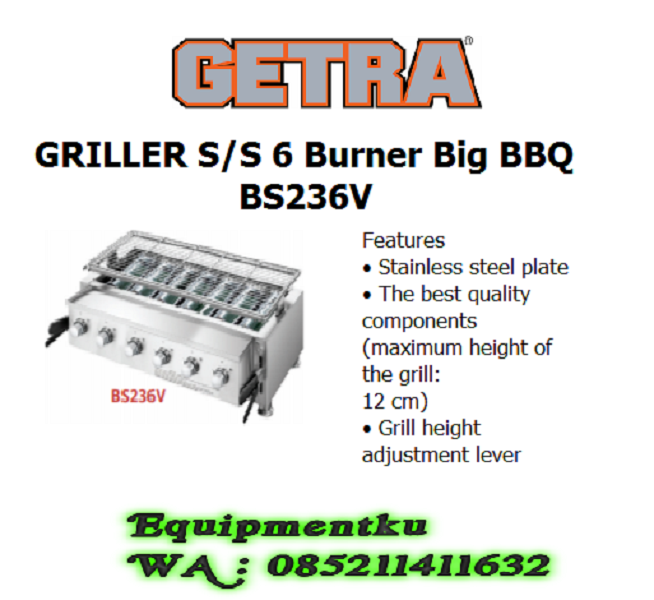 GRILLER 6 BURNER BIG BBQ GETRA BS236V | Lazada Indonesia