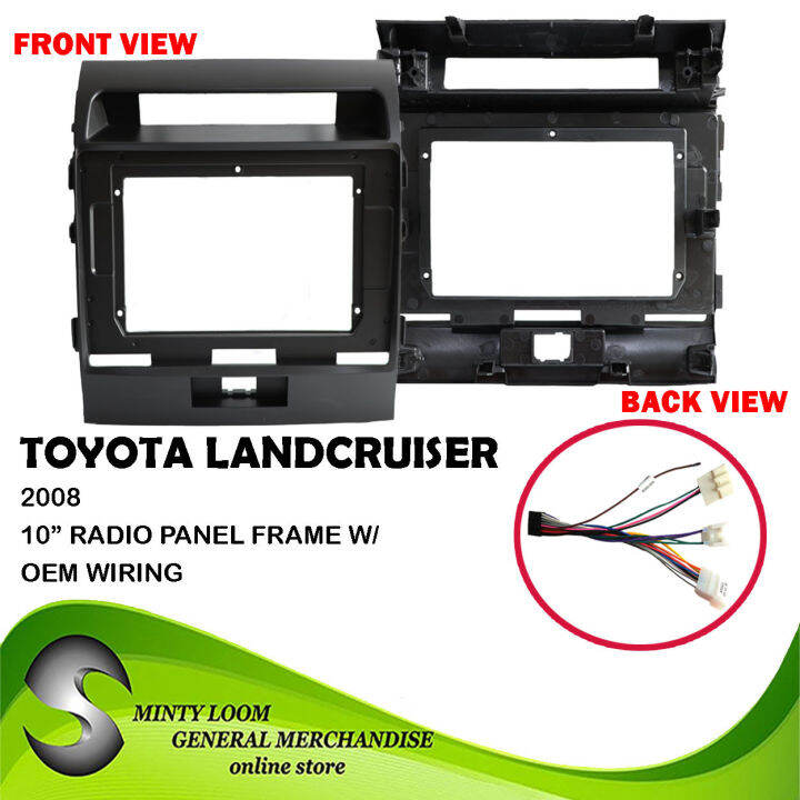 Car Fascia For Toyota Land Cruiser 2008 Fascias Audio Fitting Adaptor ...