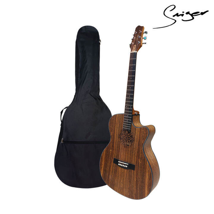Smiger 41" Acoustic Guitar LG-09 with EQ (matte) | Lazada PH