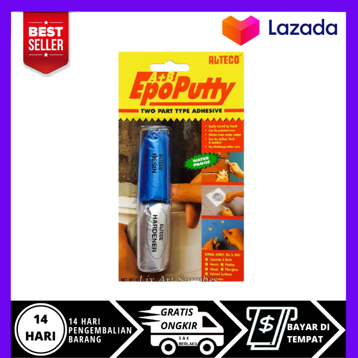 Lem Epo Putty Alteco / Epo Putty / Lem porting 50gr 50 gram | Lazada ...