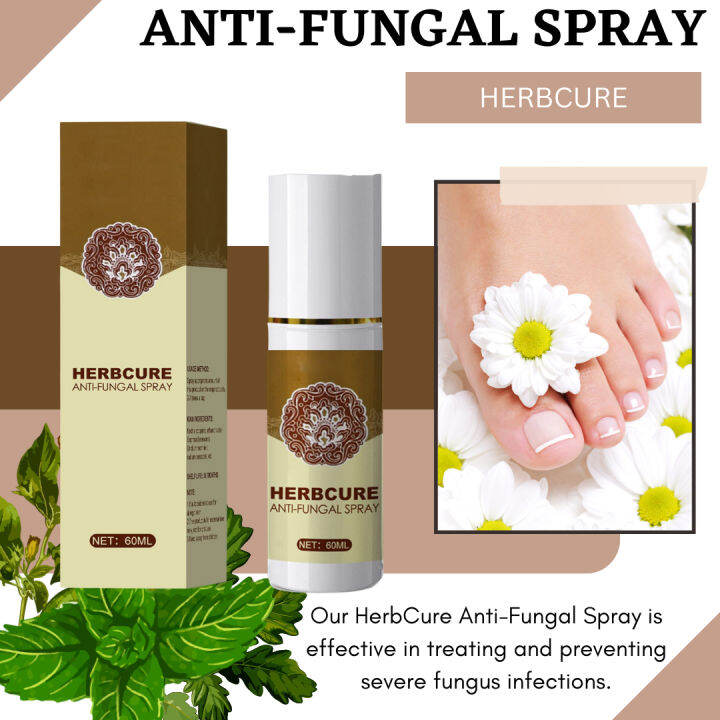 TOP SELLING Herbcure Anti-Fungal Spray Fungal Combat Feet Spray 60ml ...