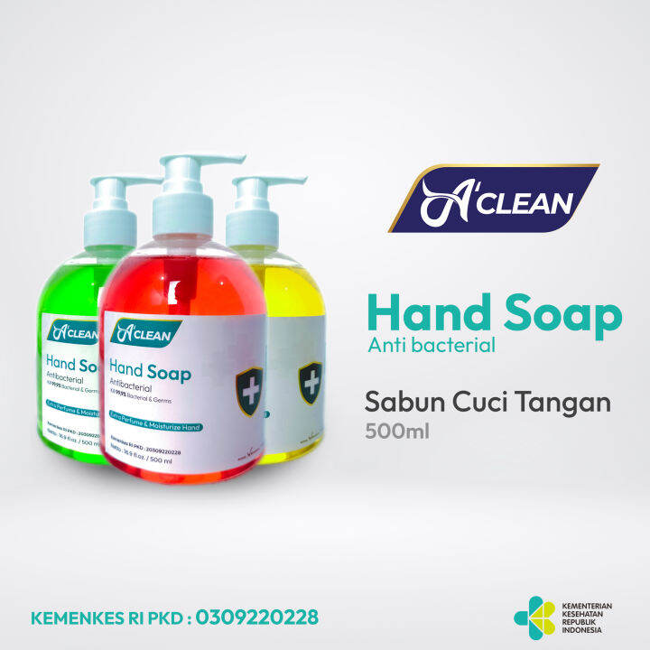 Sabun Cuci Tangan / Hand Soap Anti Bacterial 500ml KEMENKES | Lazada ...