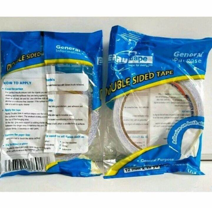 Double tape berry 1/2 inch x 10 yard harga 1 pcs | Lazada Indonesia