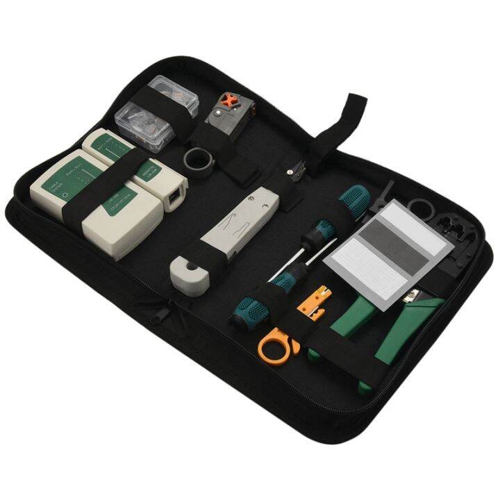 Network Cable Repair Tool Kit Set Rj45 Rj11 Cat6 Cable Tester Test ...