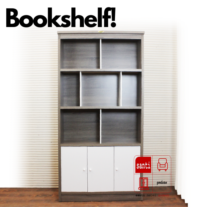 Rak Buku Lemari Buku minimalis RMR-RB06 | Lazada Indonesia