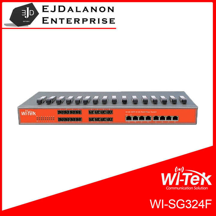 Wi-Tek WI-SG324F 16SFP+8GE Gigabit Ports Unmanaged Fiber Switch | Wi ...