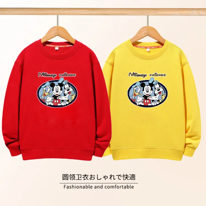 K2003-O เสื้อกันหนาวเด็กสไตส์เกาหลี สกรีนลายการ์ตูนน่ารักใส่ได้ทั้งหญิง ...