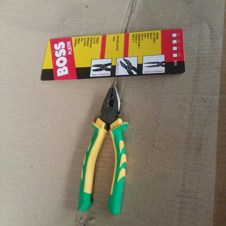 Tang Kombinasi 7 inch / Lineman Combination Piler 7 inch boss | Lazada ...