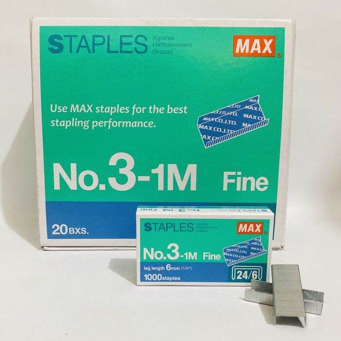 *Original* MAX No.3-1M Staples / Dawai Kokot / Ubat Stapler / Bullet Stapler - ( Big Box / 20 ...