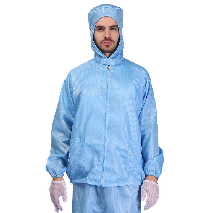 Clean room suit 2 in 1 Ppe Protective Suit Washable Antistatic Coverall ...