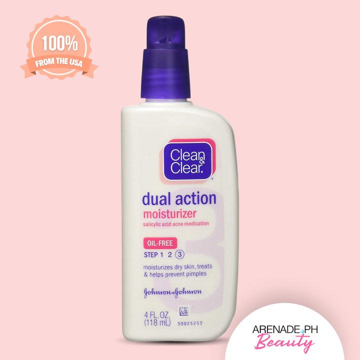 Clean & Clear Dual Action Moisturizer Oil-free 4 fl oz | Lazada PH
