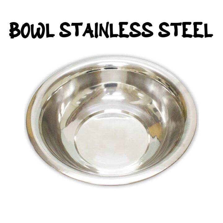 slimebykaklyn MIXING STAINLESS STEEL BOWL FOR MAKING SLIME / MANGKUK ...