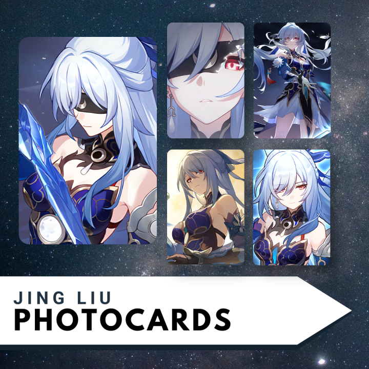[500gsm] Honkai: Star Rail Jing Liu Photocard - Matte Holographic ...