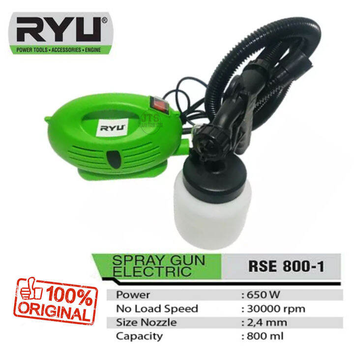 RYU Spray Gun Elektric RSE800-1 Spet Cat Tembok Listrik Portable Paint ...