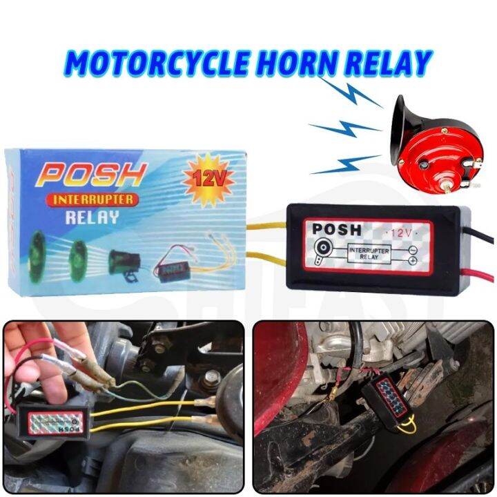 Posh Interupter Relay Horn 12v Rapid Motorcycle Retrofit Accessories ...
