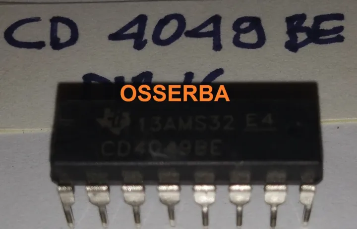 CD4049 CD4049BE CD4049UBE DIP-16 Hex Inverting Buffer and TTL Driver IC ...