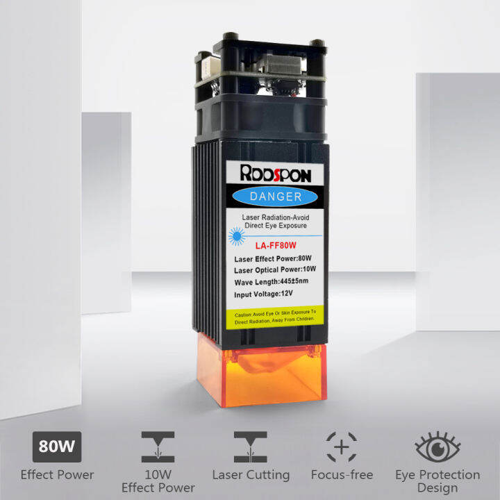 Uche New Professional Version Laser Module 80W 40W , Focal Fixed, TTL ...