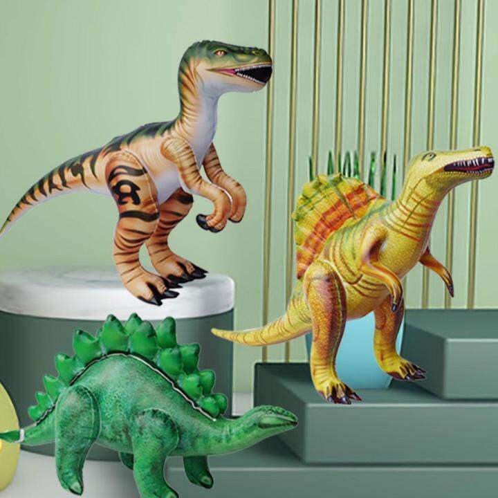 PVC Inflatable Toy Balloon Realistic Dinosaur Set Infant Decoration ...