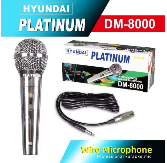 Hyundai Platinum DM-8000/shure/jbl/suntech Microphone for Videoke/Karaoke Machine | Lazada PH