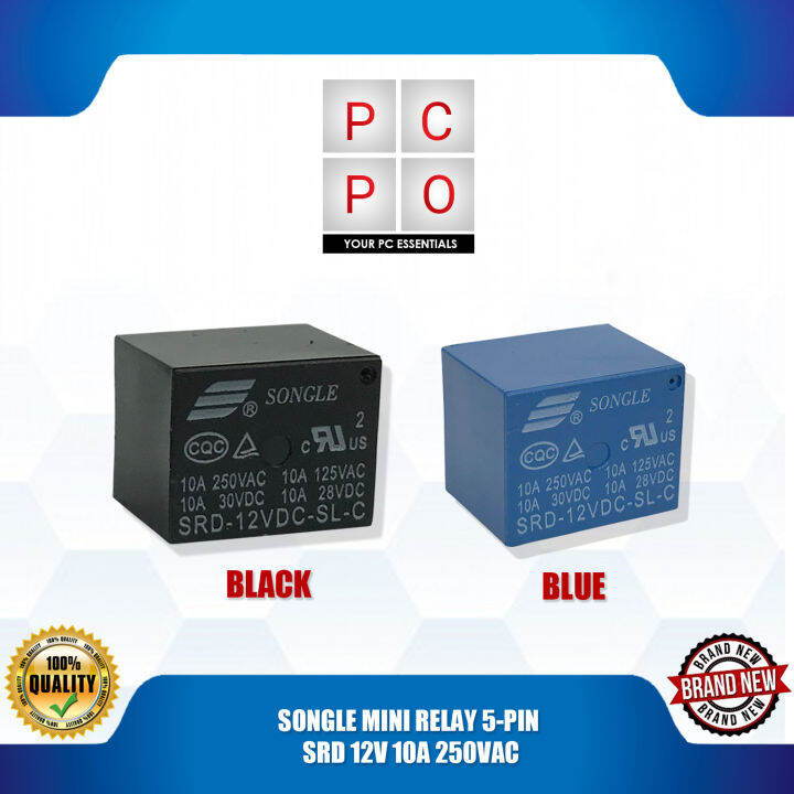 SONGLE MINI RELAY 5-PIN SRD 12V 10A 250VAC | Lazada PH