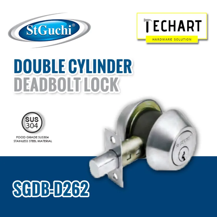ST GUCHI Deadbolt Lock SGDB-D262 Double Cylinder Stainless Steel SUS304 ...