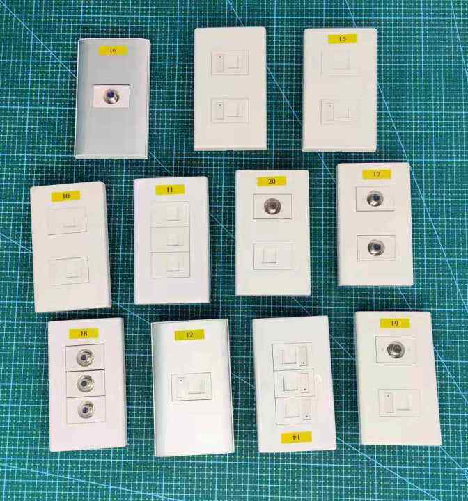 Wide Series Universal outlet TV, telephone, Internet outlet with Plate ...