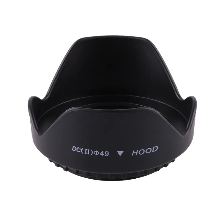 49mm lens hood Luokou lotus sun hood Universal screw hood SLR camera ...