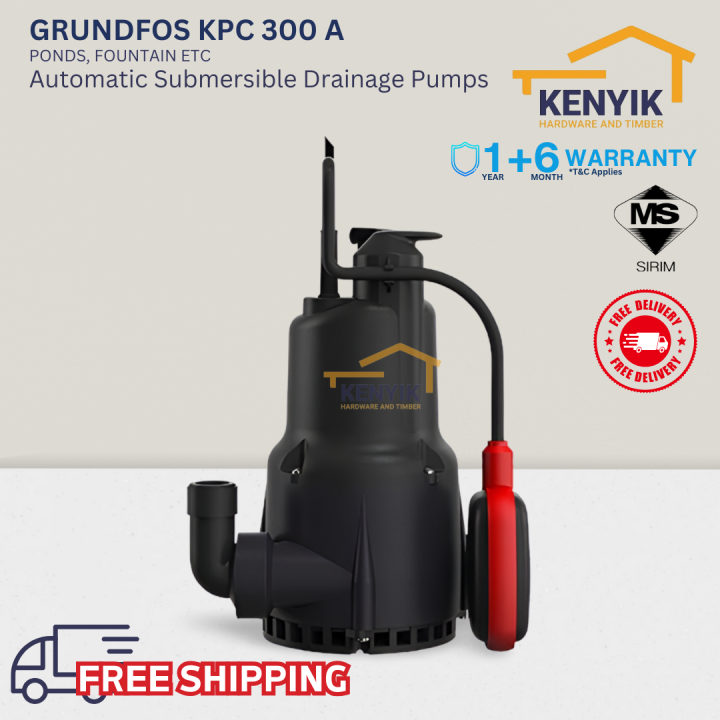 GRUNDFOS KPC300A Heavy Duty Automatic Submersible Drainage Pump | Lazada