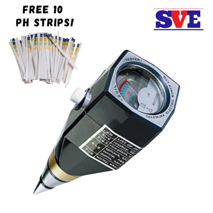 Takemura DM-15 Soil pH & Moisture Meter/ DM15 2 in 1 Soil pH & Moisture ...