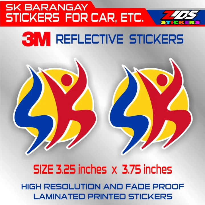 sk sangguniang barangay logo 3M reflective printed laminated sticker ...