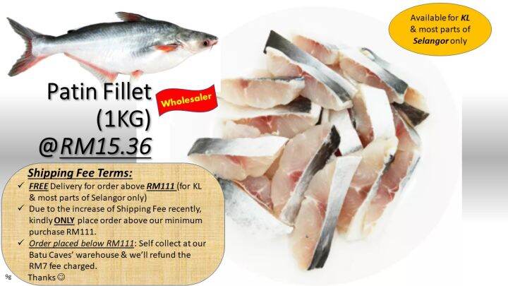 Patin Fillet 1KG * KL & most parts of Selangor ONLY | Lazada