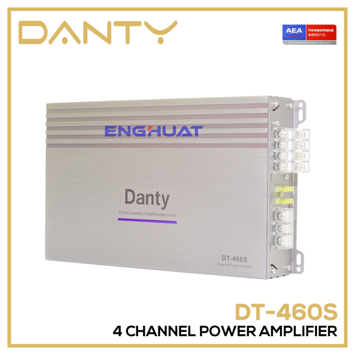 DANTY DT-460S | 4 Channel Power Amplifier | Original DANTY Car Amplifier 4CH Power Amp 4 Channel ...