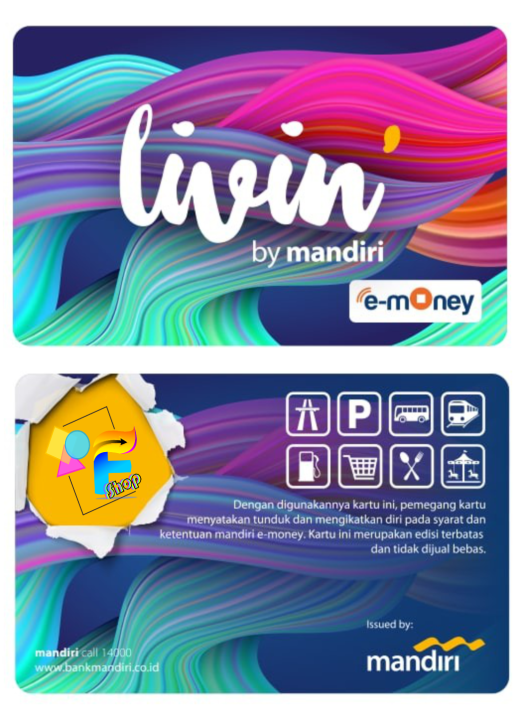 Kartu eMoney eToll Mandiri edisi Livin Bumi Langit | Lazada Indonesia