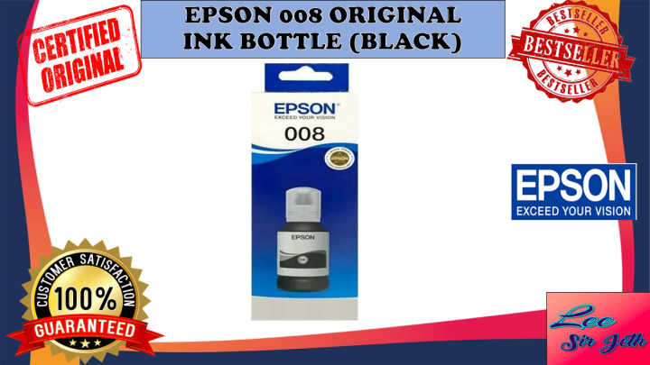 EPSON 008 ORIGINAL INK BOTTLE (BLACK) | Lazada PH