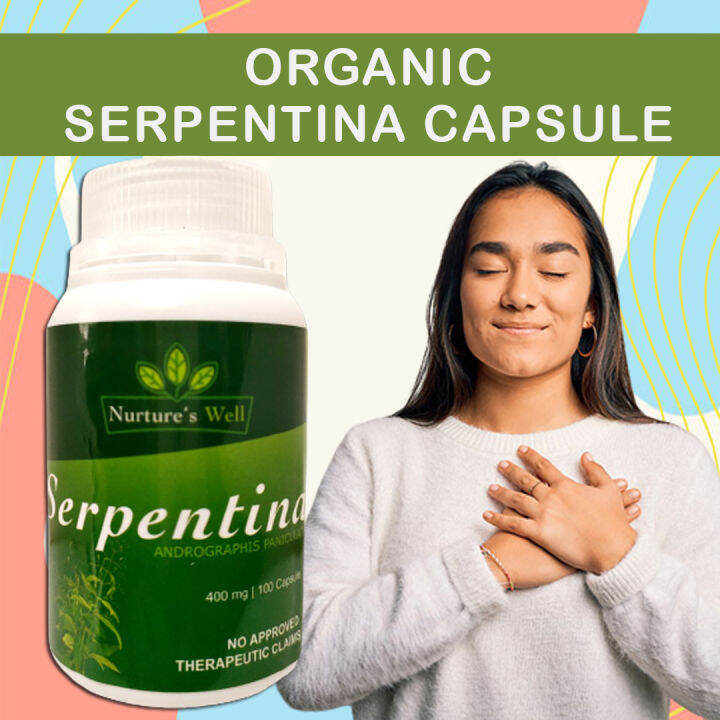 Nurture's Well SERPENTINA CAPSULE 100 pcs | HERBAL | All Organic 100% ...