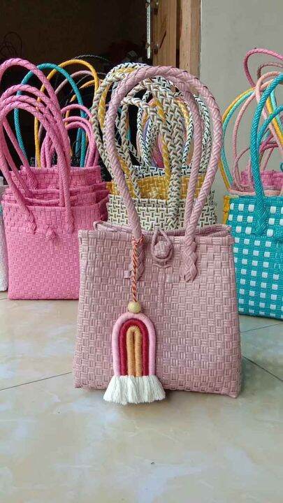 tas jali premium tas anyaman jali plasti premium tote bag S tas jali ...