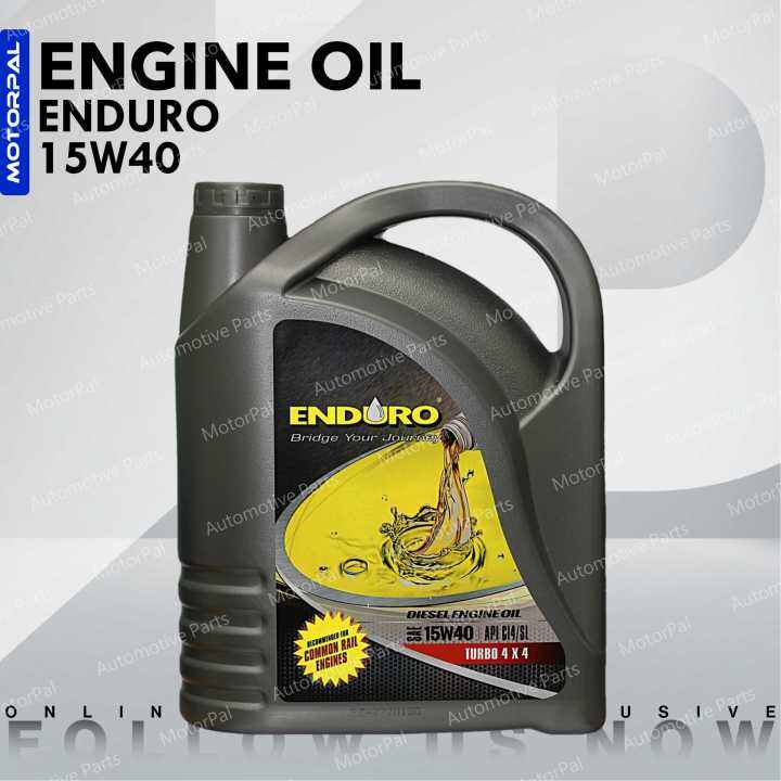 ENDURO 15W40 (7L) DIESEL ENGINE OIL (TOYOTA HILUX ISUZU D-MAX NISSAN ...