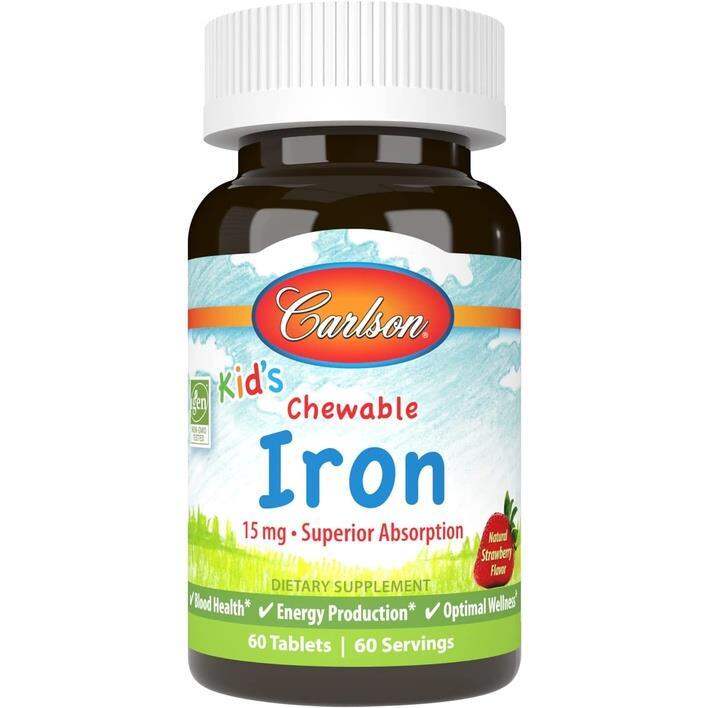 Carlson Kid's Chewable Iron 15 mg 60 Tablets | Lazada PH