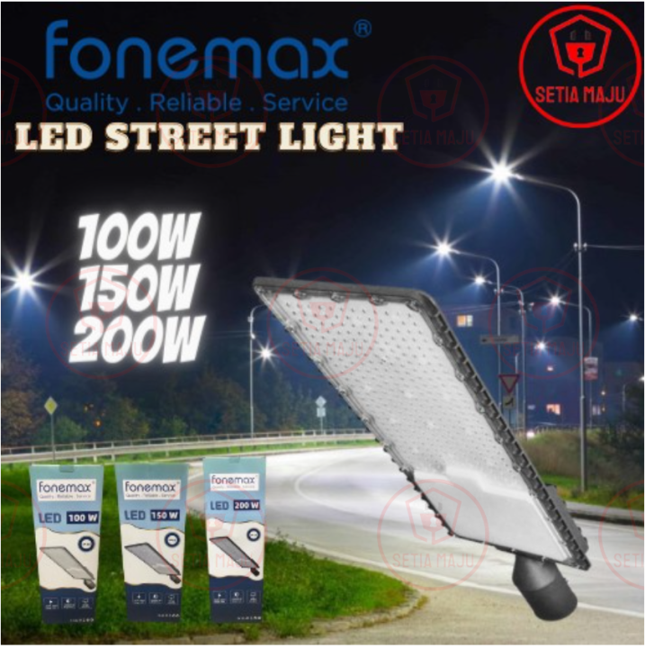 [READY STOCK] FONEMAX LED STREET LIGHT WITH IP65 100W 150W 200W | Lazada