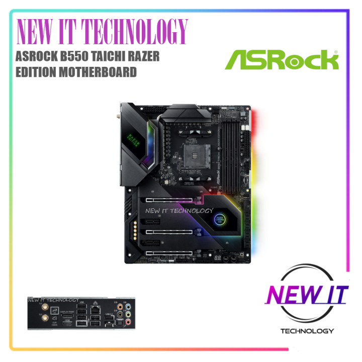 ASROCK B550 TAICHI RAZER EDITION AMD AM4 B550 DDR4 CHROMA ATX DESKTOP ...