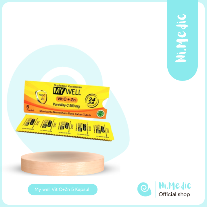 MY WELL VIT C+Zn ISI 5 KAPLET | Nimedic | Suplemen dan Multivitamin ...