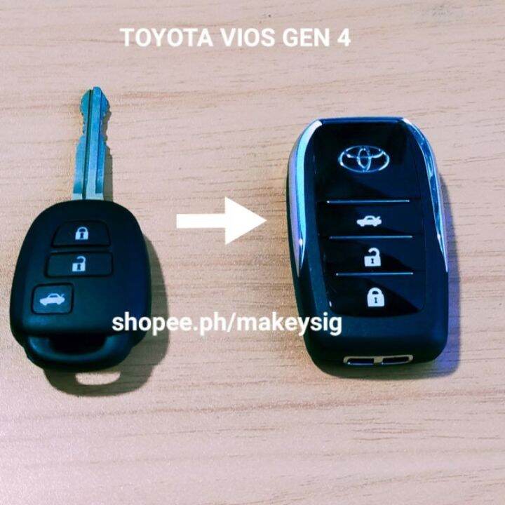[Hot sales] [Ready Stock] TOYOTA VIOS GEN 4 FLIP KEY. LOGO INCLUDED ...