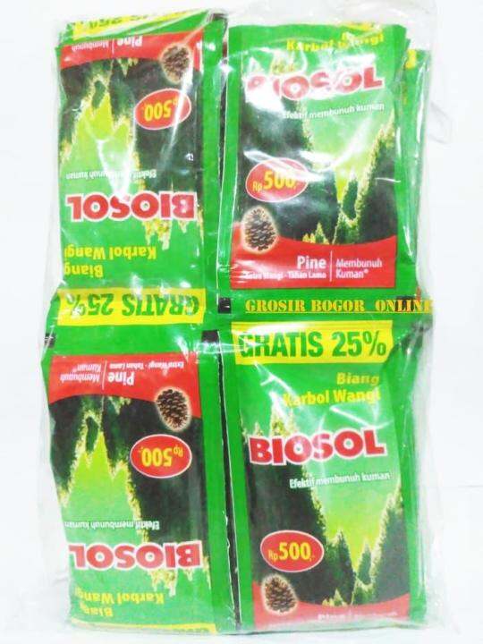 BIOSOL KARBOL KEMASAN RENCENG ISI 24 SACHET | Lazada Indonesia