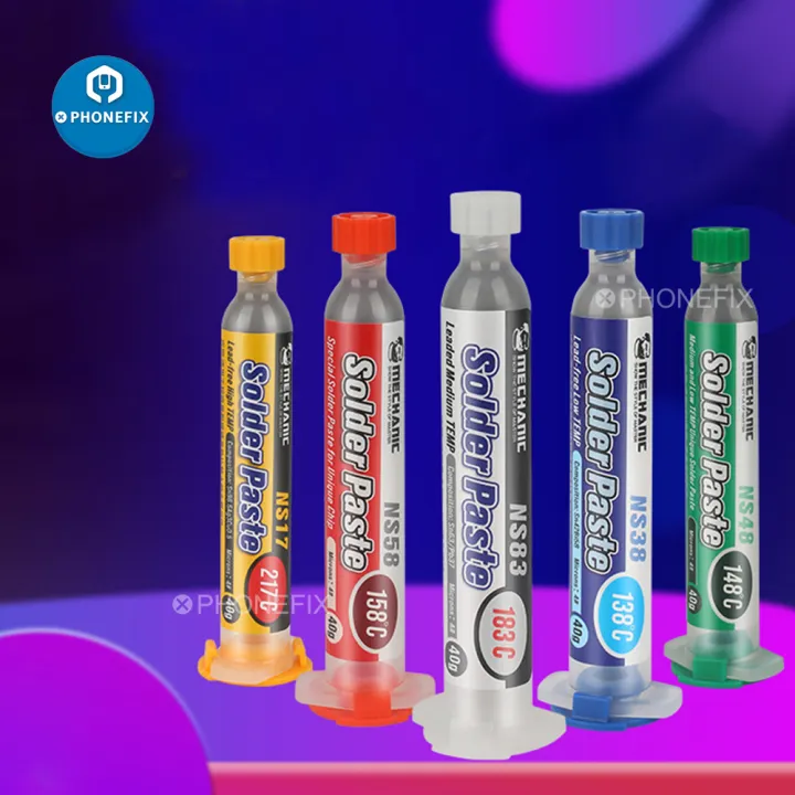 Mechanic Soldering Flux Solder Sn63 Lead-free Cream 10cc 138℃/148℃/158 ...