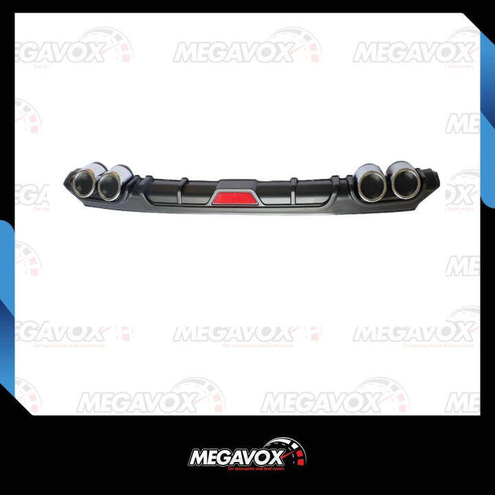 Honda City 2018-2020 Black Rear Diffuser | Lazada PH