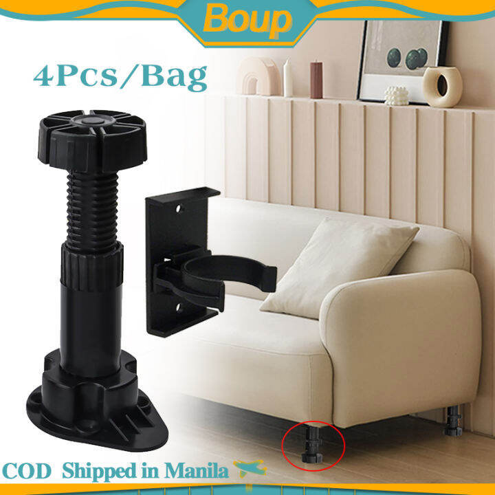 4Pcs Adjustable Furniture Feet Plinth Foot Cabinet Leveler Legs | Lazada PH