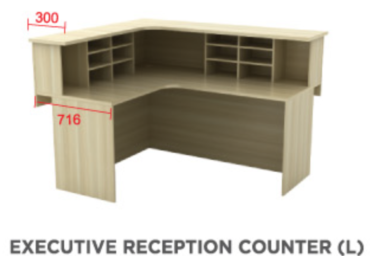 Executive Reception Counter L Shape (TOP ONE DISIGN ENTERPRISE) | Lazada